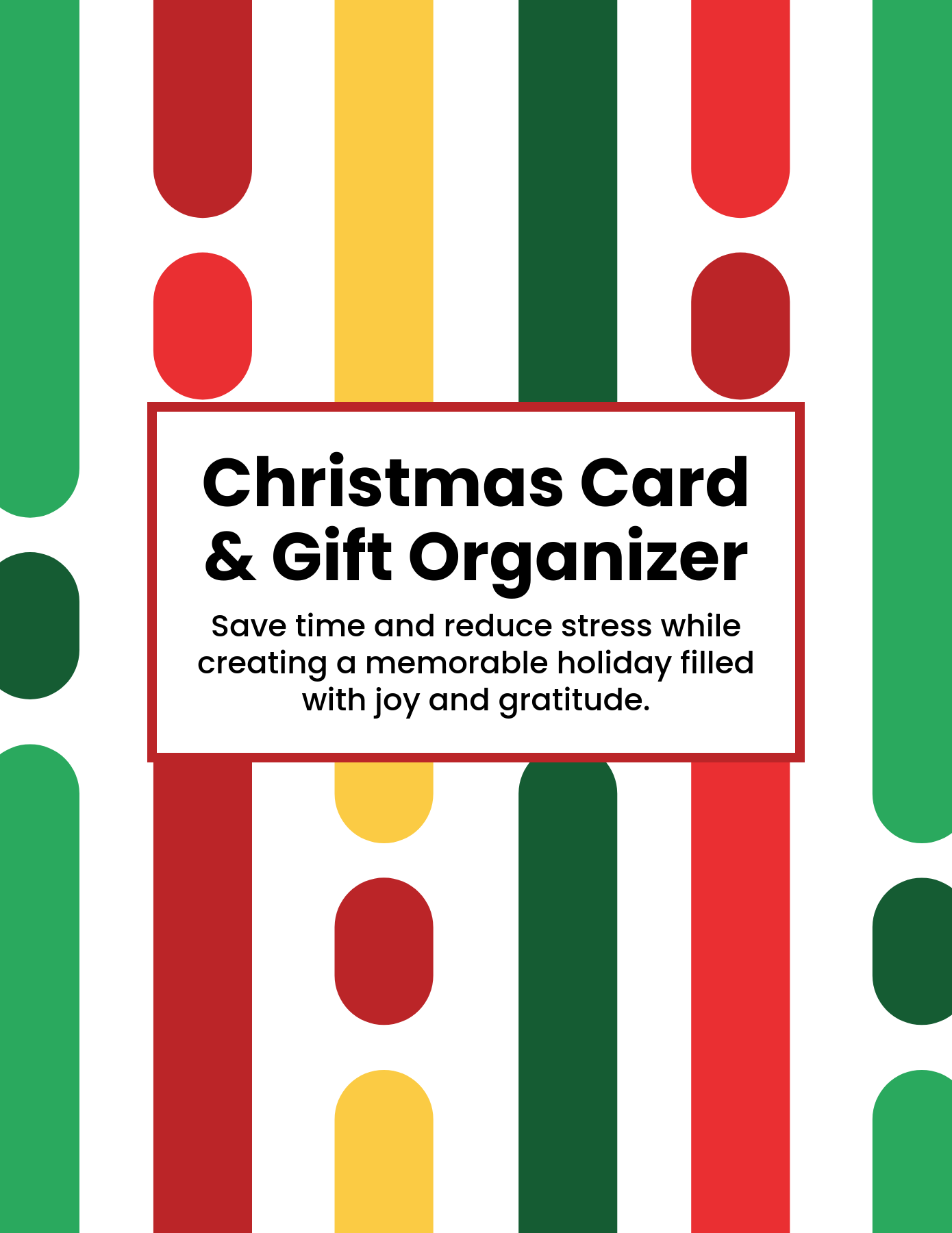 Christmas Card & Gift Organizer