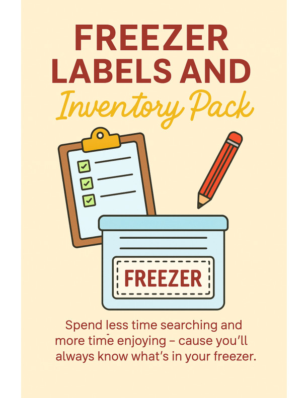 Freezer Labels And Inventory Pack